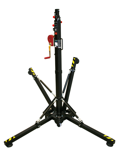 Telescopic tower with adjustable leg system | Edwards Sound Lighting ...